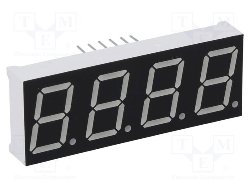 LFD056BAG-101-02 Display: LED; 7-segment; 14.22mm; 0.56"; No.char: 4 ...