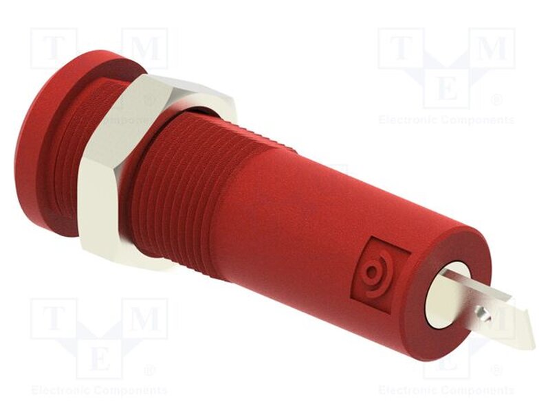 5274-HT-C-R Laboratory connector: 4mm banana; socket; 10A; red ...