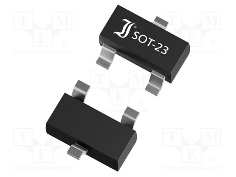 BC847A Transistor: NPN; bipolar; 45V; 0.1A; 250mW; SOT23 • Prekės • Pradžia