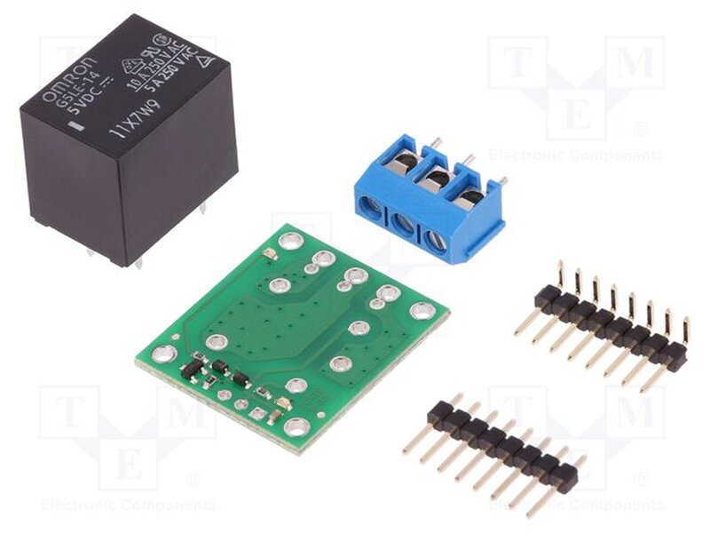 SPDT RELAY CARRIER WITH 5VDC RELAY (PART Module robotics: relay; Ch: 1 ...