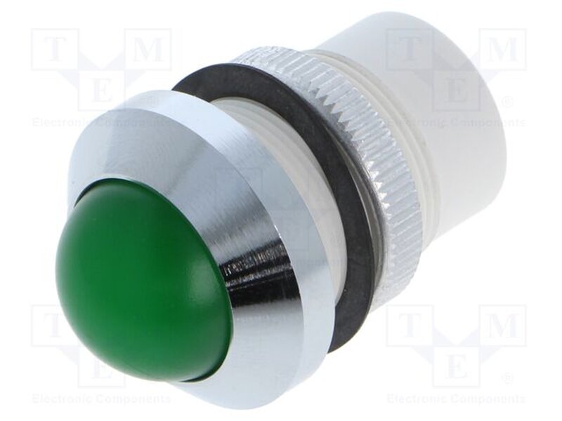SMQD22734 Indicator: LED; prominent; green; 24÷28VDC; 24÷28VAC; Ø22mm ...