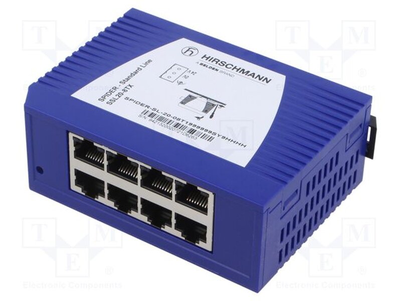 SPIDER-SL-20-08T1999999SY9 Switch Ethernet; unmanaged; Number of ports ...