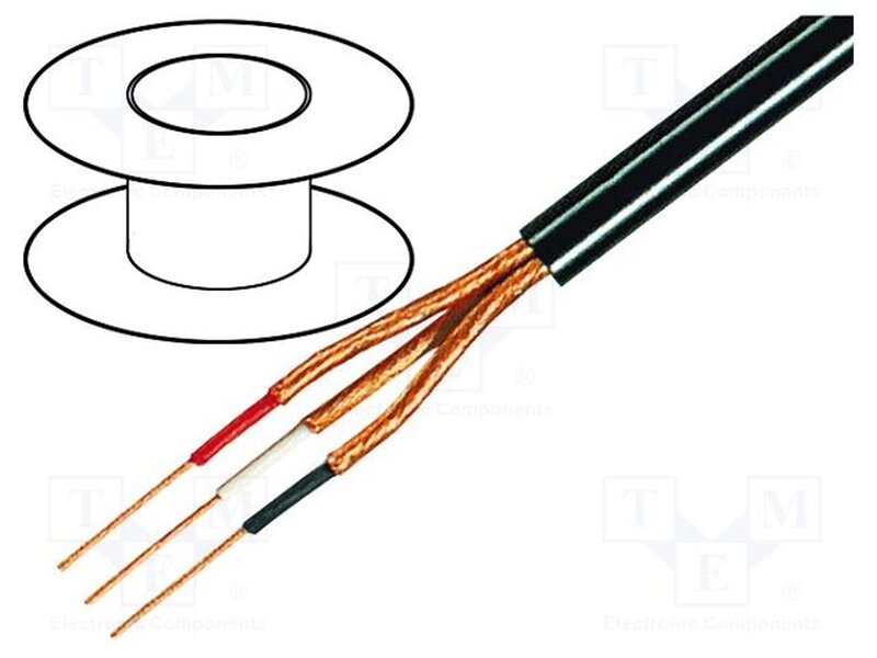 C116 Wire: microphone cable; 4x0.14mm2; black; OFC; -15÷70°C • Prekės ...