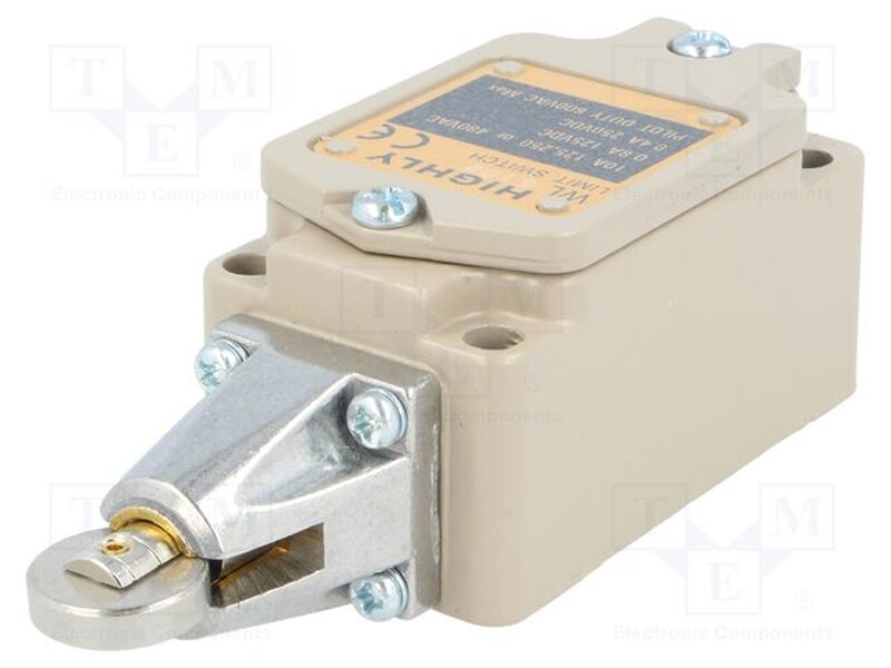 WL-5102 Limit switch; metal roller Ø17mm; NO + NC; 10A; max.250VAC; M20 ...