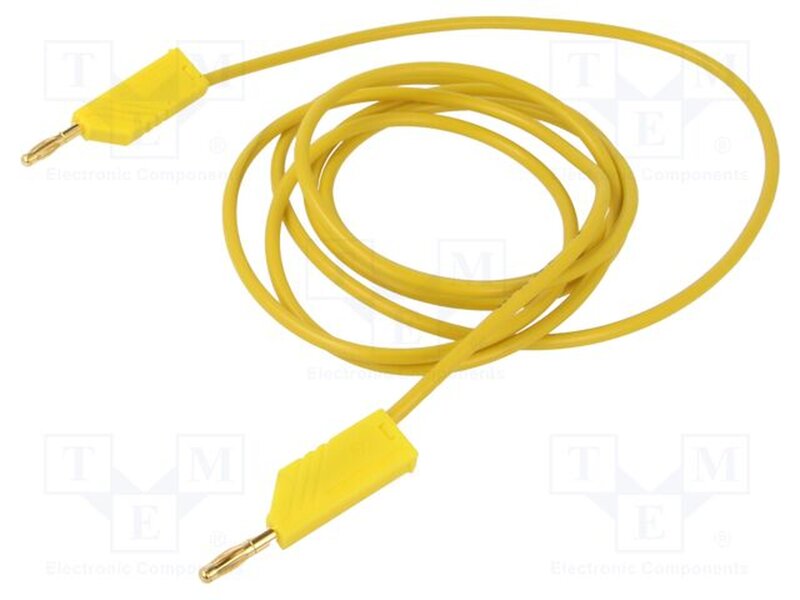 934066703 Test lead; 60VDC; 30VAC; 32A; Len: 2m; yellow; Material ...