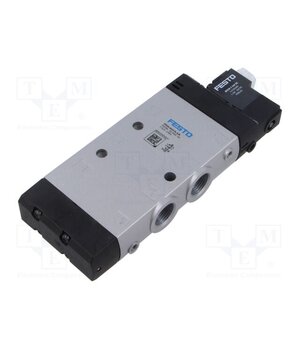 163166 Electromagnetic valve; 2.5÷10bar; 5/2 monostable; aluminium ...