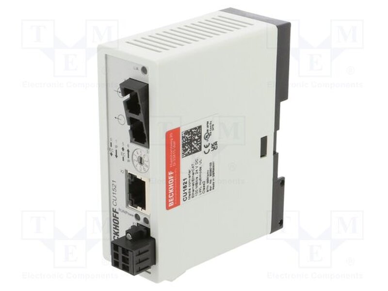 CU1521-0000 Media converter; ETHERNET/EtherCAT/multi-mode fiber; 24VDC ...