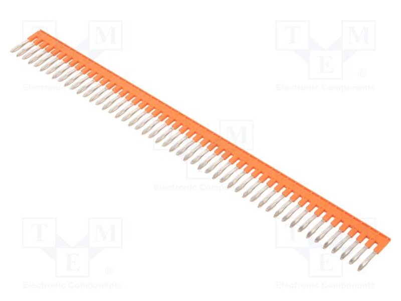 1SNK905350R0000 Comb bridge; Entrelec; 600V; orange; ways: 50; W: 5.2mm ...