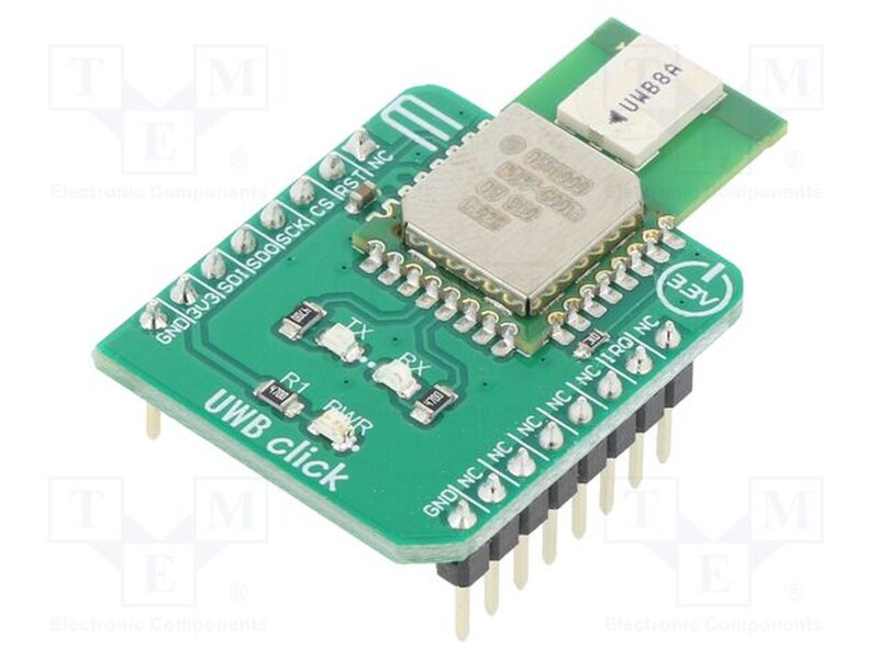 UWB CLICK Click board; prototype board; Comp: DWM1000; transceiver; 3 ...