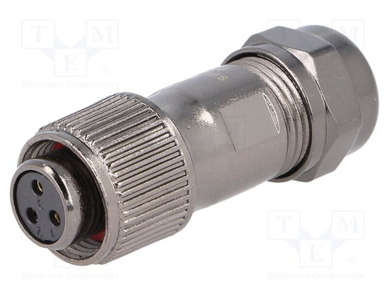 ST1210/S3 Connector: circular; plug; female; PIN: 3; IP67; ST12; 5÷8mm ...