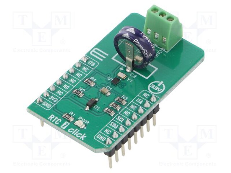 RTC 7 CLICK Click board; prototype board; Comp: MAX31341B; RTC; 3.3VDC ...