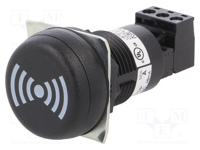 812500405 Signaller: sound; buzzer; 24VDC; 24VAC; ESK; IP65; black; on ...