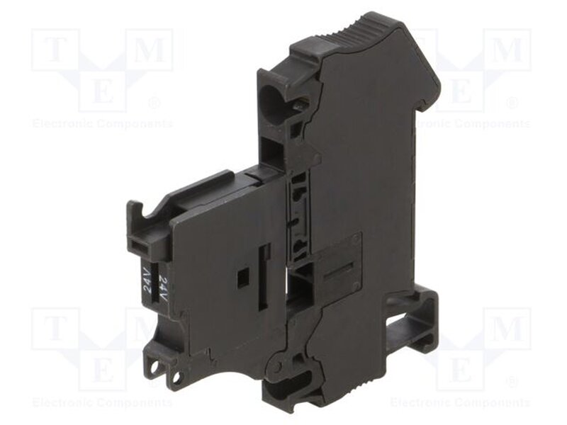 3036547 Splice terminal: rail; ST; spring clamp; black; 40A; polyamide ...