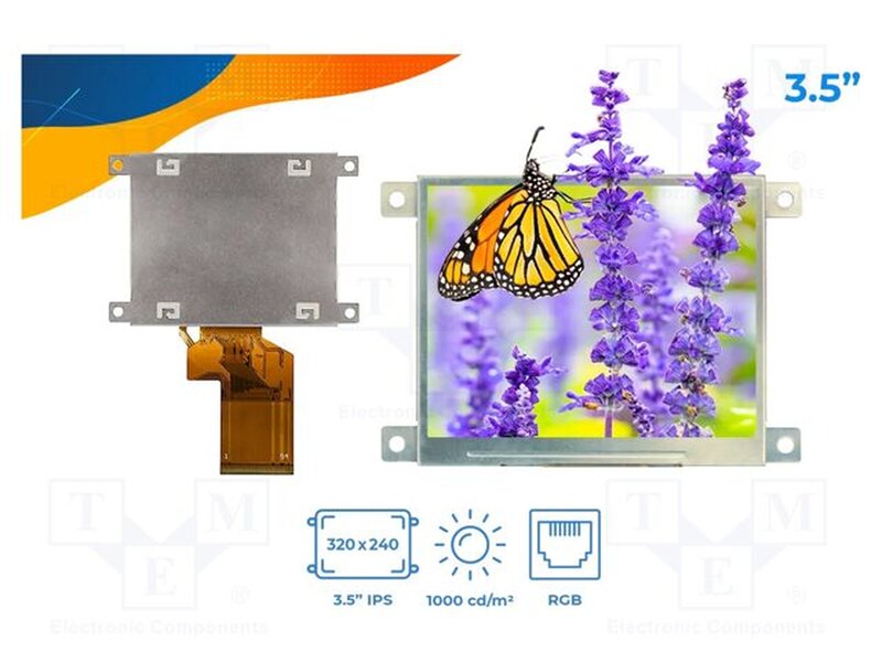 SM-RVT35HHTFWN00 Display: TFT; 3.5"; 320x240; Window dimensions: 70 ...