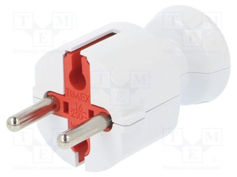 WT-40 K2 BI Connector: AC supply; male; plug; 2P; 250VAC; 16A; white ...